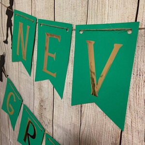 Never Grow up Peter Pan Banner | Neverland Birthday Banner | Lost Boys ...
