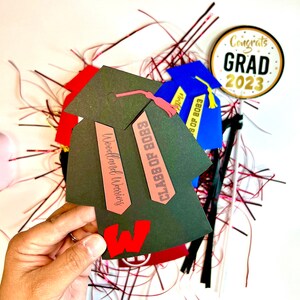 Cap & Gown Graduation Gift Card Holder | High School Card | School ...