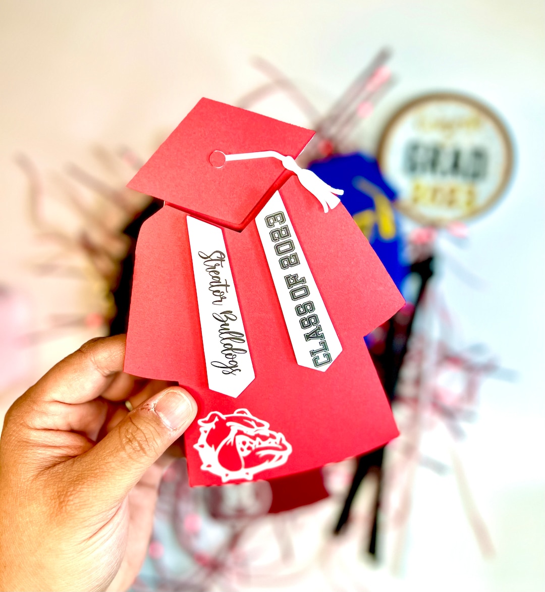 Cap & Gown Graduation Gift Card Holder | High School Card | School ...