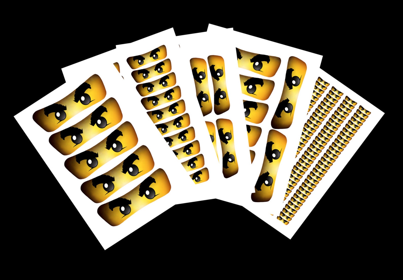 Black Ninja Eyes: INSTANT DOWNLOAD high Resolution - Etsy