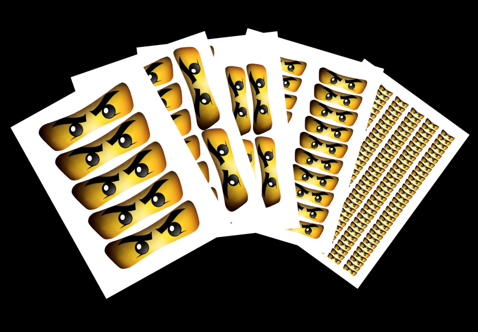 Green Ninja Eyes: INSTANT DOWNLOAD high Resolution | Etsy