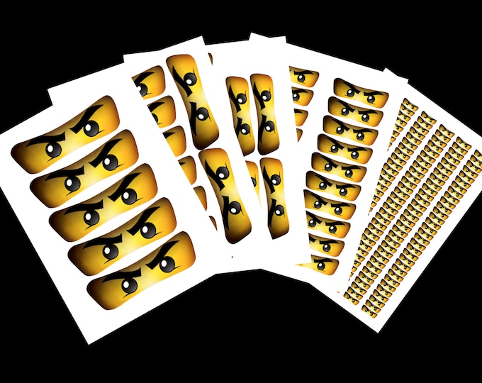 Green Ninja Eyes: INSTANT DOWNLOAD high Resolution - Etsy