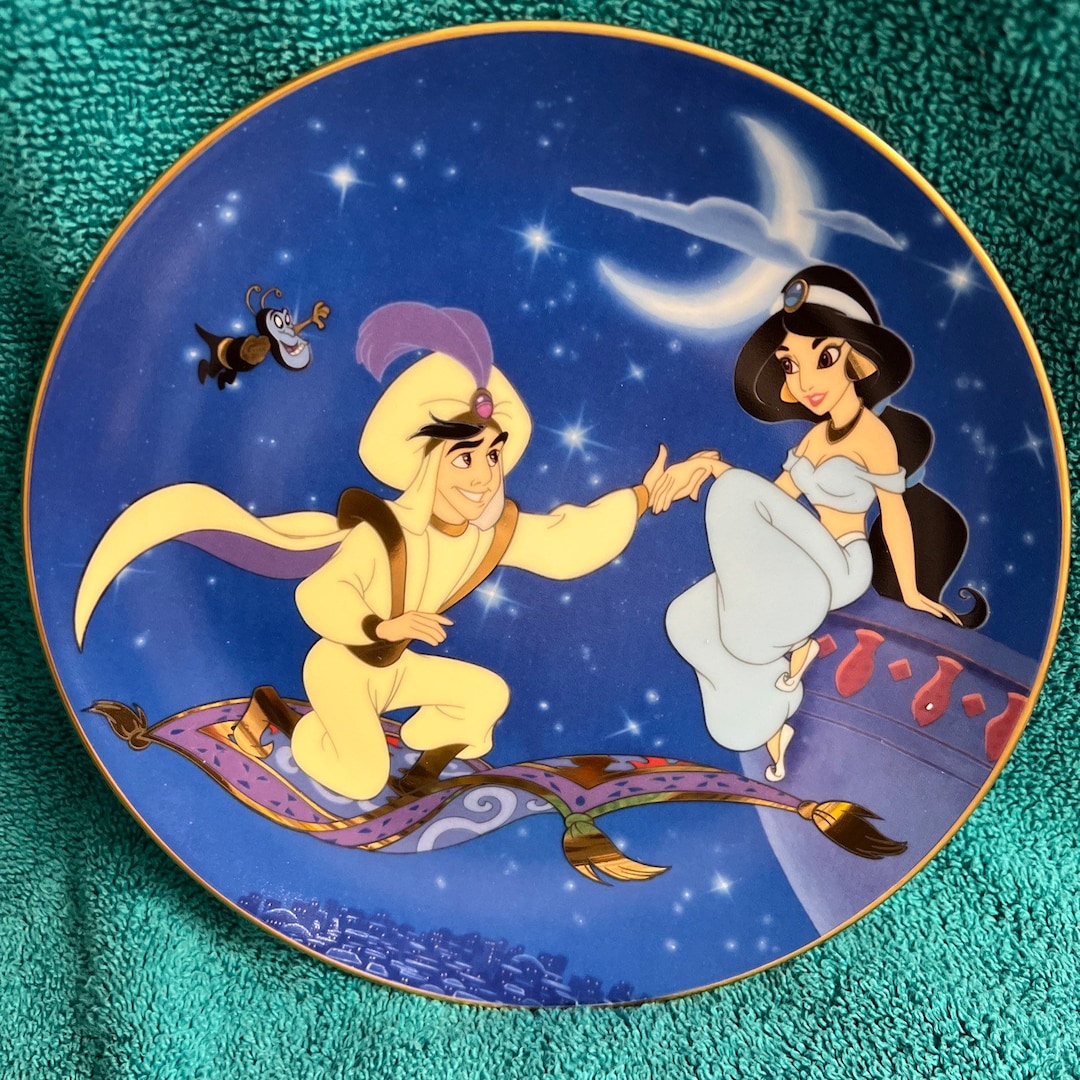 VTG Disney Aladdin Collectors Plate bee Yourself 1994 7.5 - Etsy