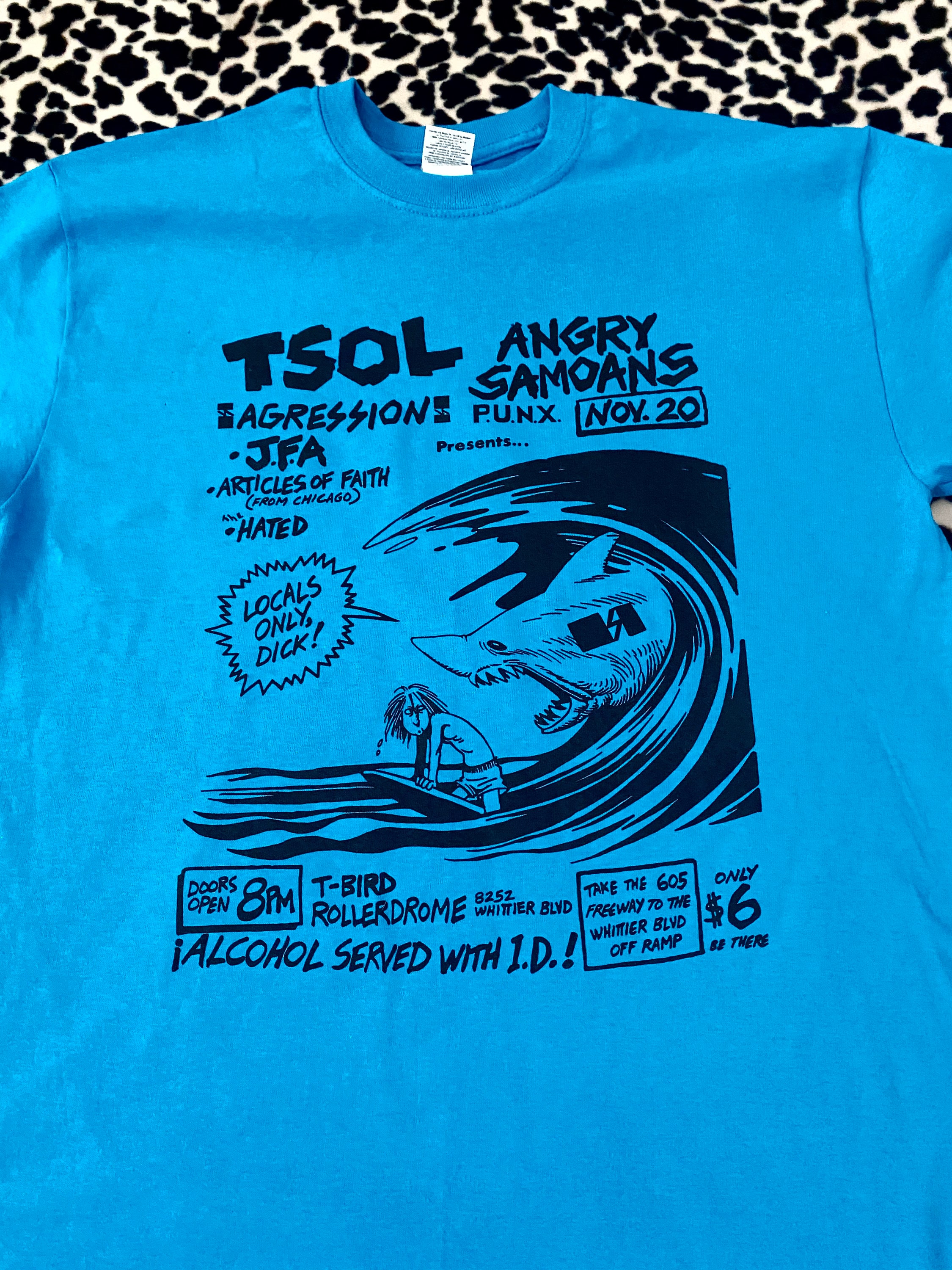 TSOL Vintage 1980's Punk Rock Flyer T-shirt blue | Etsy