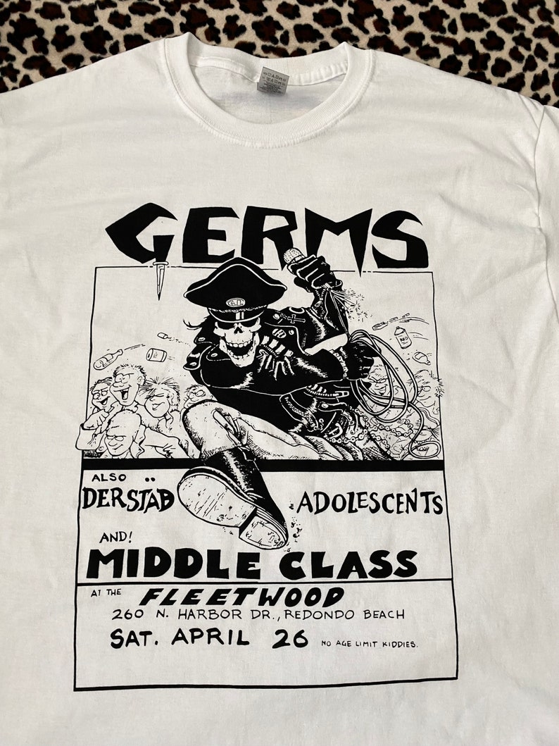 Germs Vintage Flyer Tee Shirt - Etsy