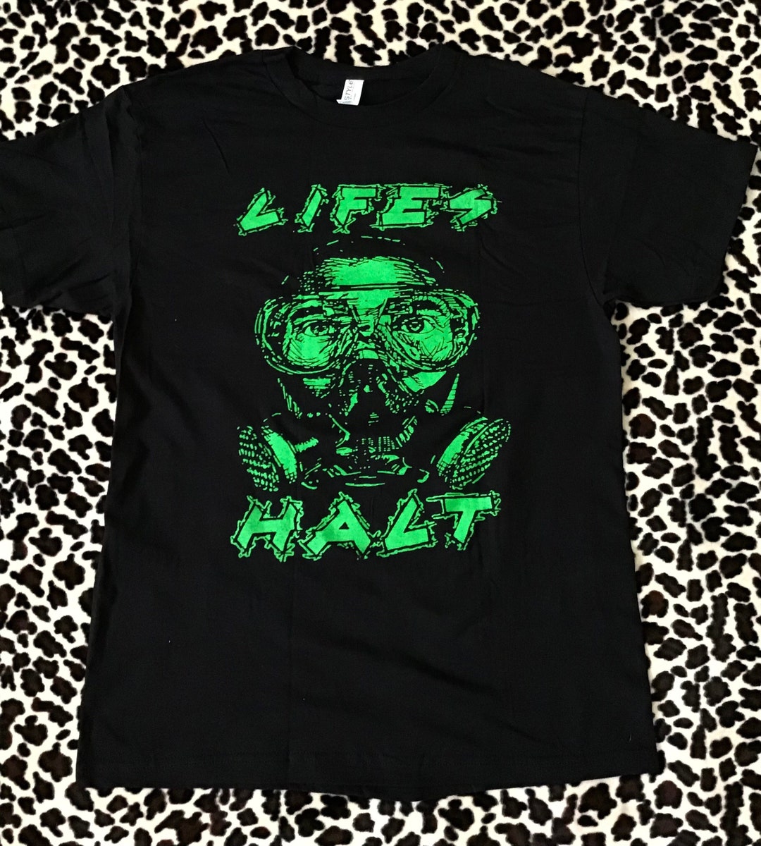 Lifes Halt Gas Mask Demo Cover Tee - Etsy