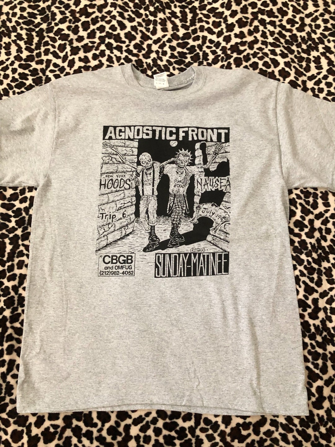 Agnostic Front Vintage CBGB Flyer Tee - Etsy