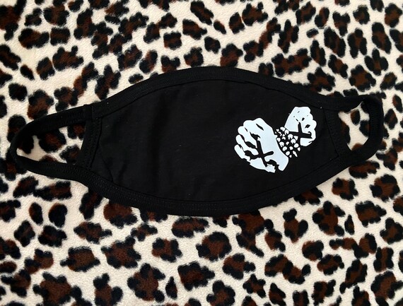 Straight Edge Fist 3 Ply Cotton Face Mask | Etsy