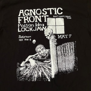 Agnostic Front/poison Idea Vintage Flyer Tee - Etsy