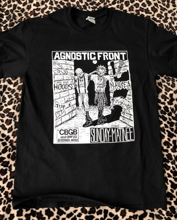 Agnostic Front Vintage CBGB Flyer Tee | Etsy
