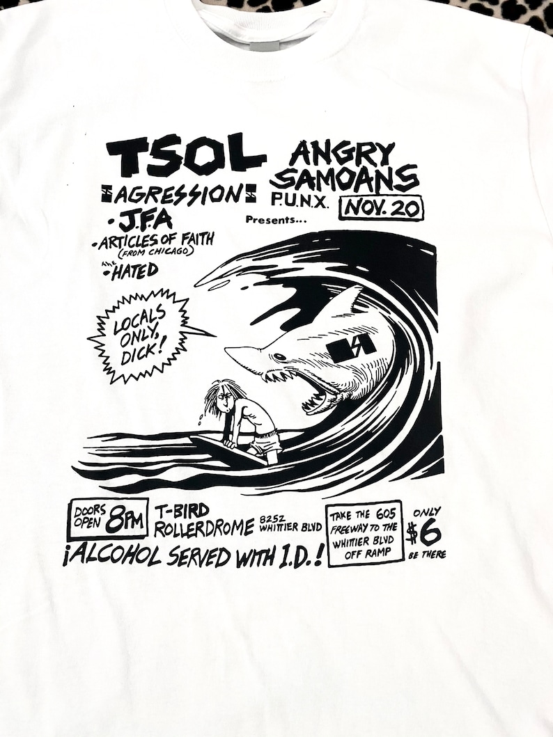 TSOL Vintage 1980's Punk Rock Flyer T-shirt | Etsy