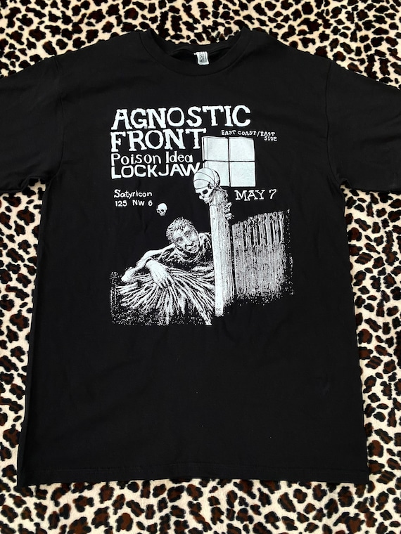 Agnostic Front/poison Idea Vintage Flyer Tee - Etsy
