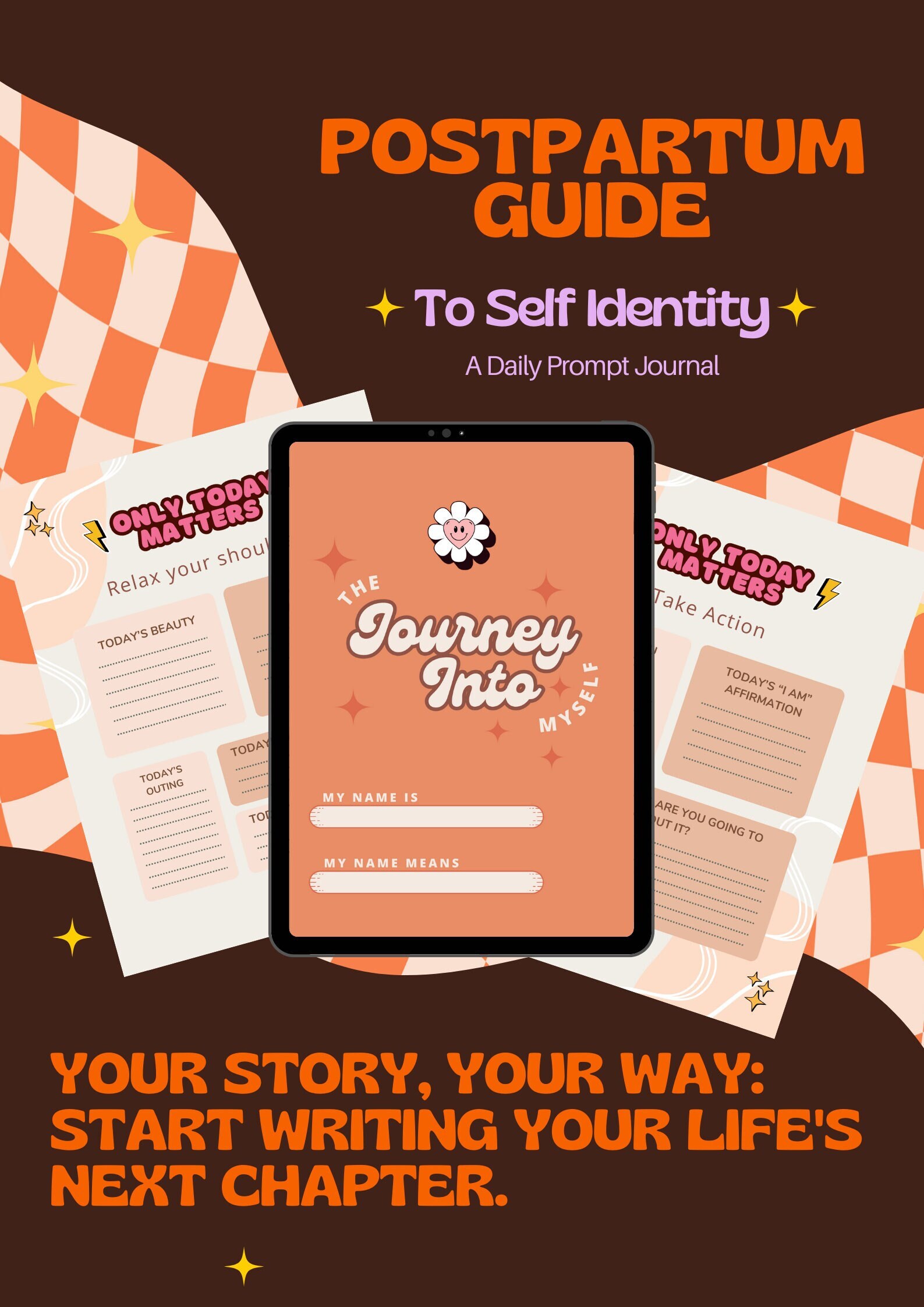 Postpartum Guide to Self Identity Postpartum Gifts for Mom Guided ...