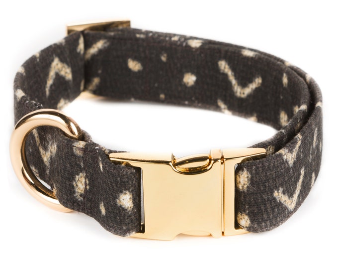 SECONDS SALE: Boho Mud Cloth Dog Collar // Boho Dog Collar // | Etsy