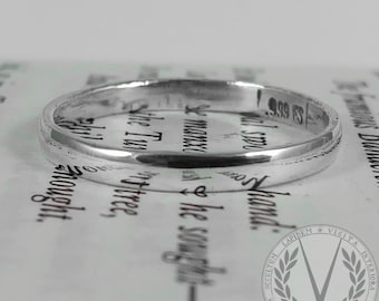 999 Silver Ring - Etsy