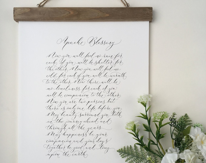 Apache Wedding Blessing - Etsy UK