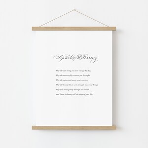 Apache Blessing "may the Sun Bring You Energy..." Poem Print With ...