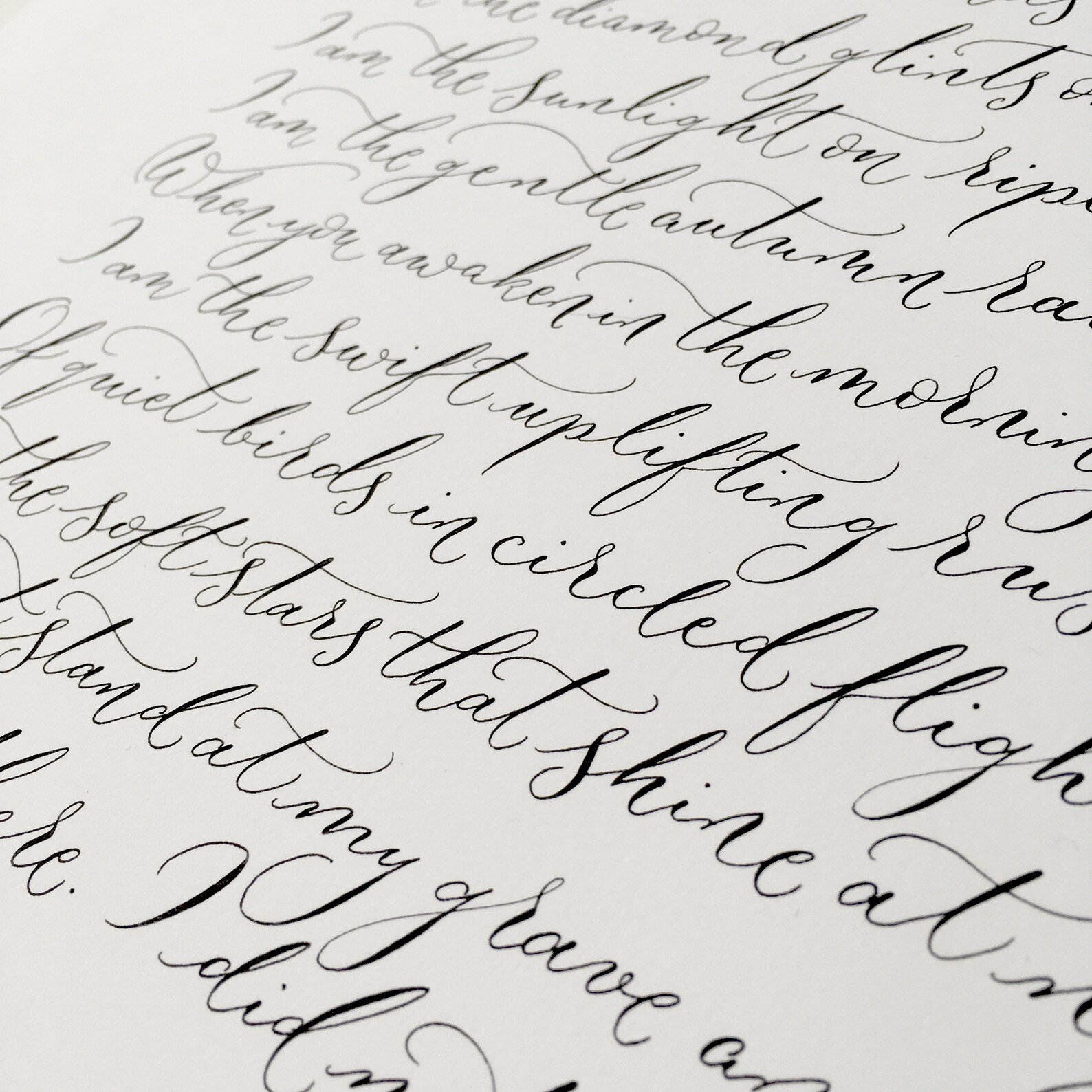 Do Not Stand at My Grave and Weep - High Quality Calligraphy Print of a ...