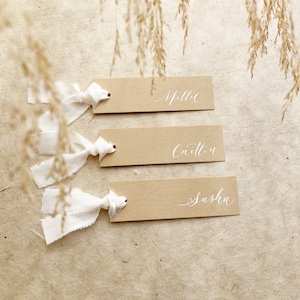 Pale Earthy Inspired Calligraphy Wedding Place Names - Etsy