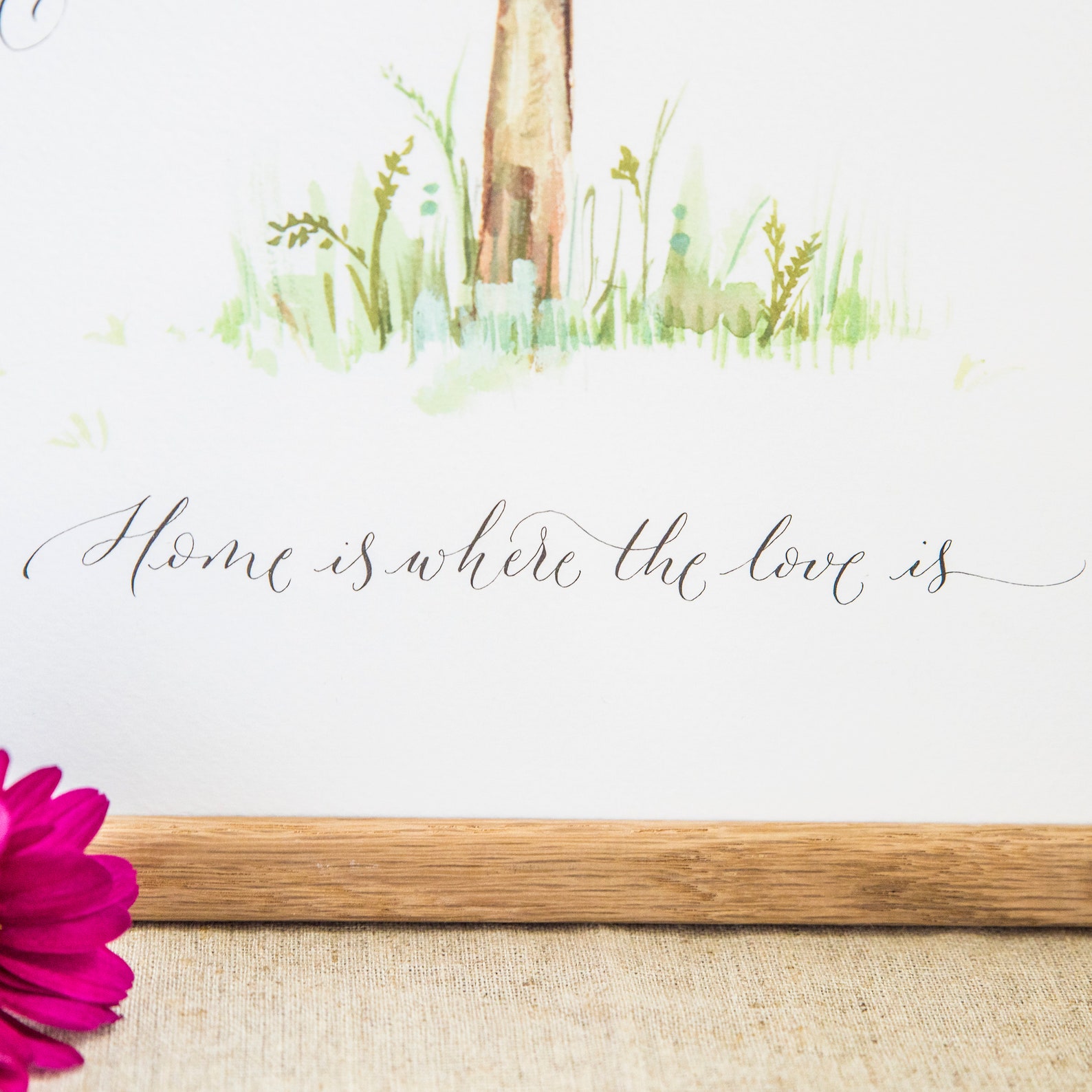 Modern Calligraphy Family Tree - Etsy