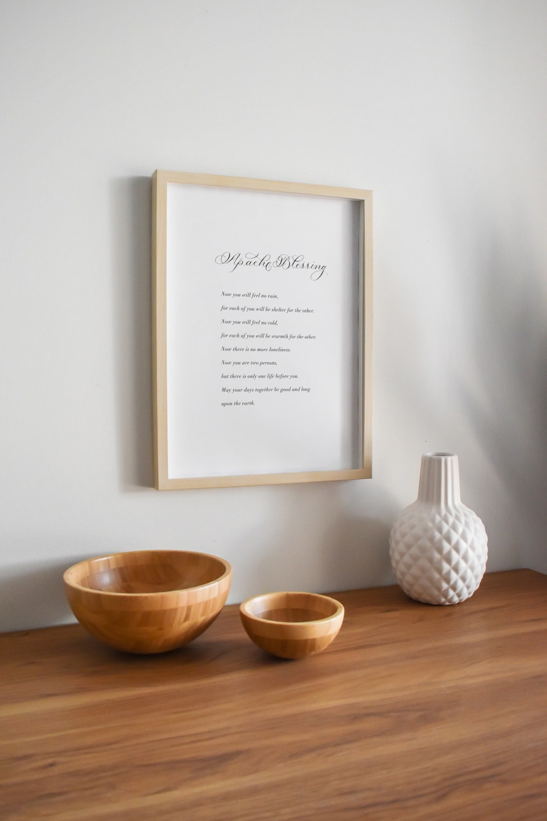 Apache Blessing Poem Print With Calligraphy Detail - Etsy