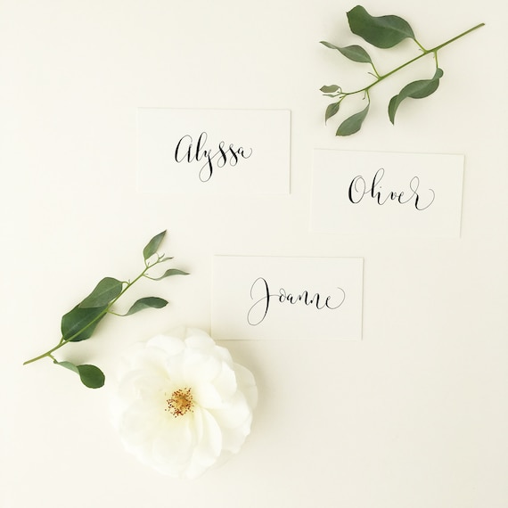 First Names Only Basic Modern Calligraphy Place Names for - Etsy UK