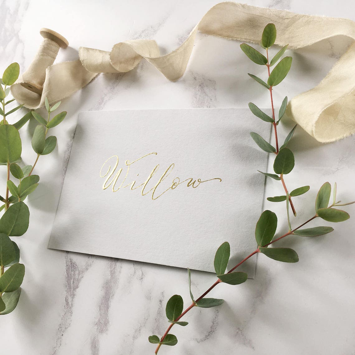 22 Carat Gold Handwritten Calligraphy Name Commission | Etsy UK