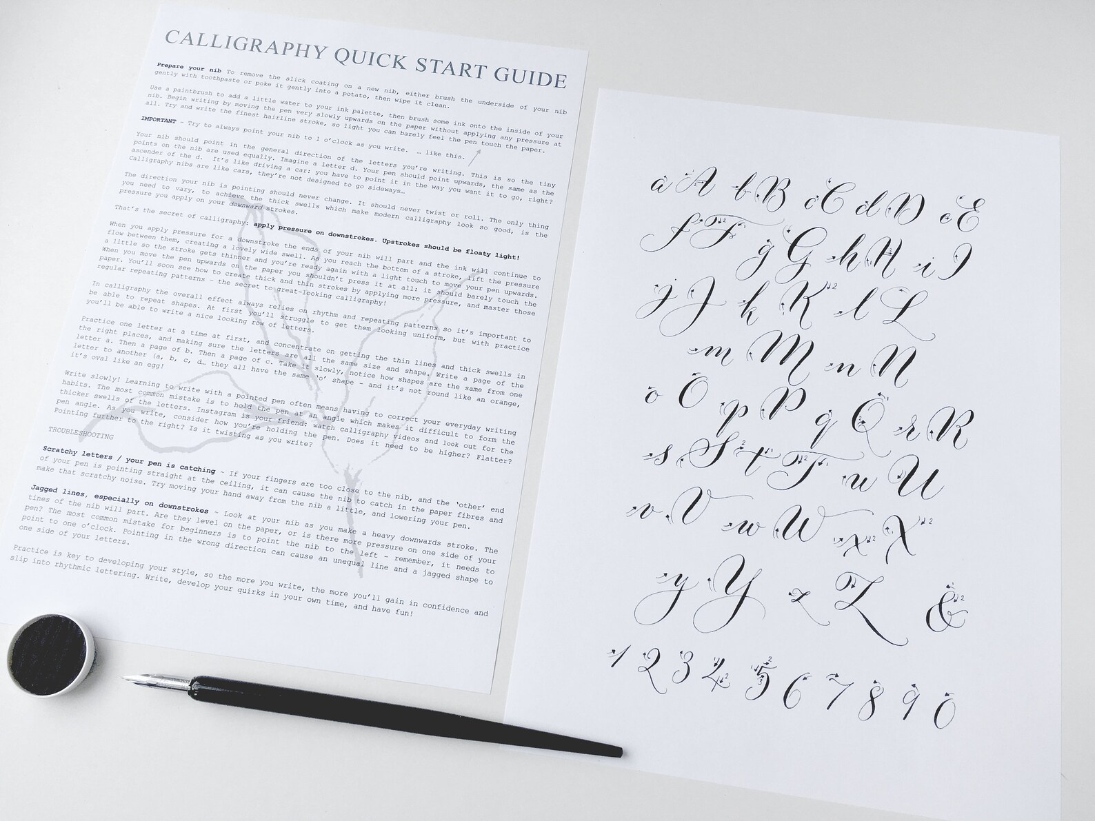 Letterbox Calligraphy Gift Set / Modern Calligraphy Set With 100 ...