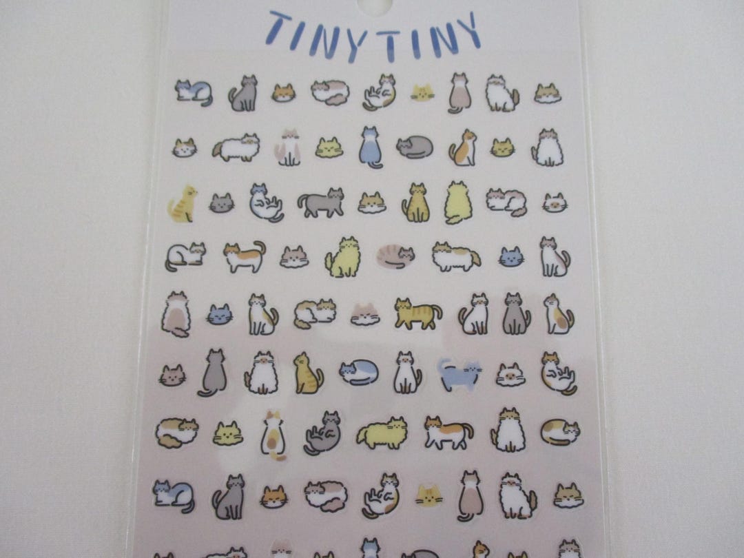 Tiny Tiny Cat Kitty Kitten Feline Pet Taby My Best Friend Sticker ...