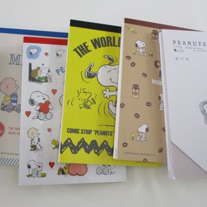 Peanut Snoopy 4 X 6 Inch Notepad Memo Pad Writing Paper - Etsy
