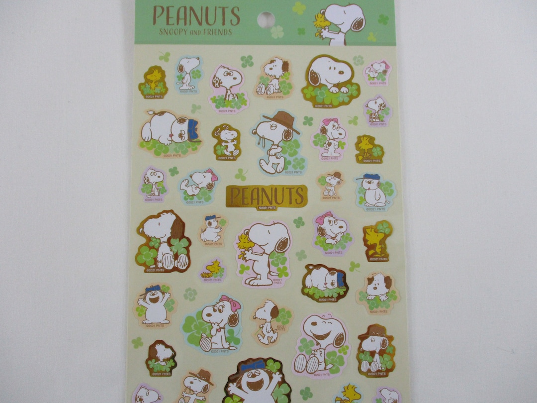 Peanuts Snoopy Dog Sticker Sheet Planner Journal Agenda Paper Craft ...