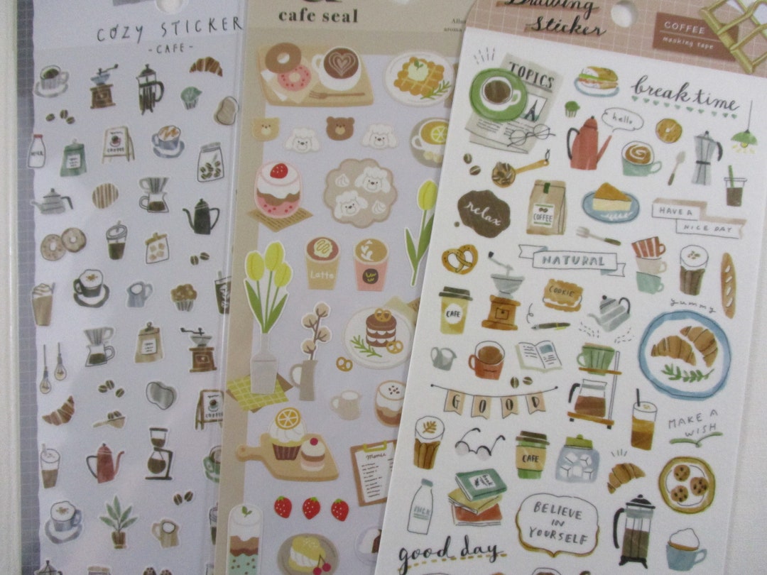 Cozy Cafe Break Time Coffee Latte Bakery Bread Warm Drink Donut Cookie ...