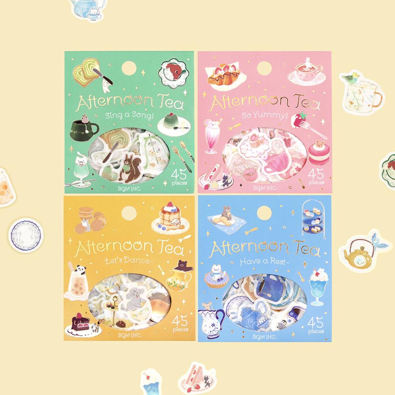 Afternoon Tea Cream Chocolate Sweet Bakery Pancake Cake Bear Dog Rabbit ...