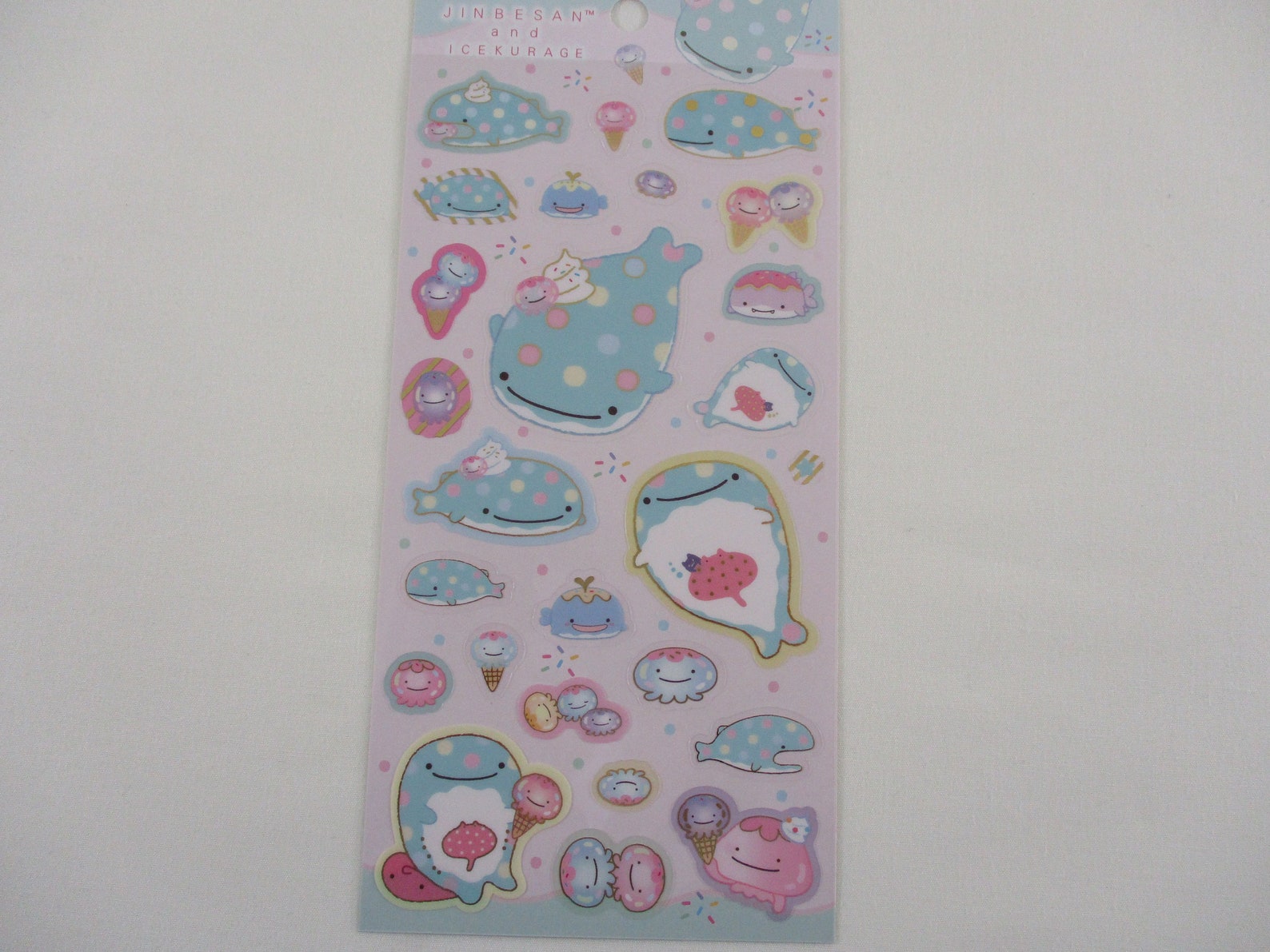 San-x Jinbesan Whale Ocean Fish Sea Summer Vacation Sticker Planner ...