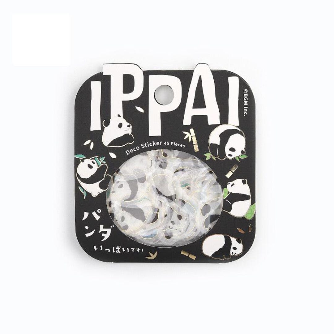 Panda Bear Zoo Animal Flake Sticker Sack Planner Journal Agenda Craft ...