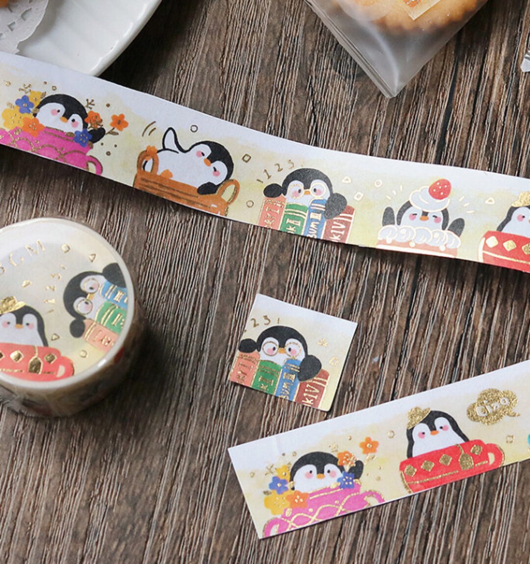 Books Reading Penguin Stationery Craft Room Washi Tape Deco Masking ...