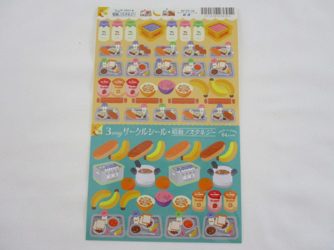 Tray of Food Healthy Lunch Cafeteria Sticker Sheet Planner Journal ...