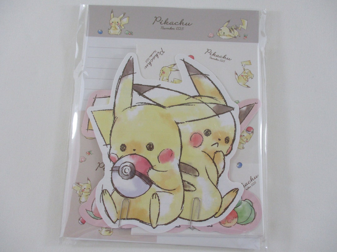 Pokemon Pikachu Happy Stationery Anime Pocket Monster Writing Paper ...