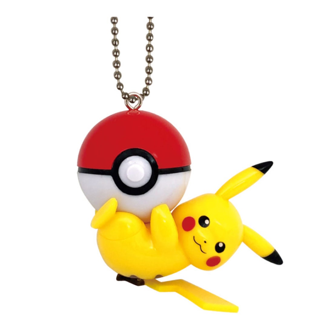 Pokemon Pikachu Pocket Monster Keychain Bag Charm Authentic Collectible ...