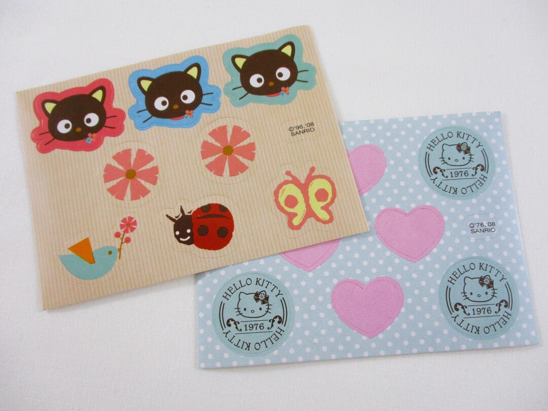 Collectible HTF Vintage Hello Kitty Chococat Cat Sticker 2008 Planner ...