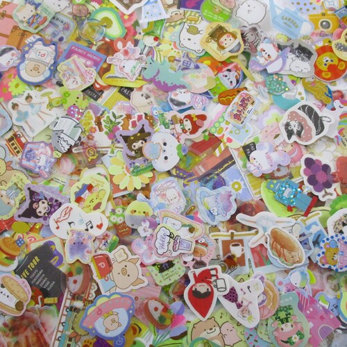 46pcs Kawaii Pink Sticker Set Cute Girl Pink Stickers Cute | Etsy