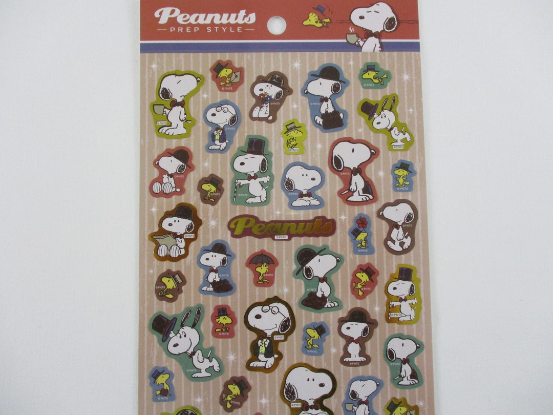 Peanuts Snoopy Dog Prep Style Classic Sticker Planner Journal Agenda ...