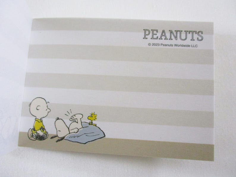 Peanuts Snoopy Small Notepads Writing Paper Stationery Journal Planner ...