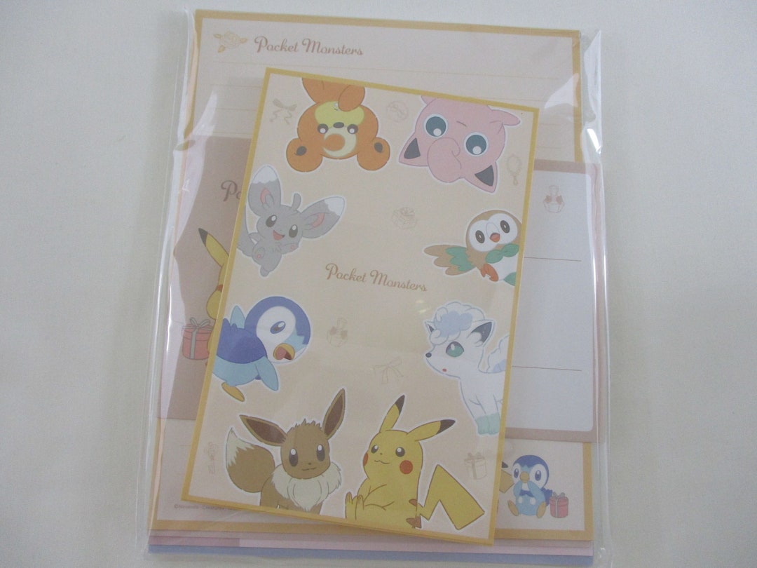 Nintendo Pokemon Pocket Monster Pikachu Anime Paper Envelope - Etsy