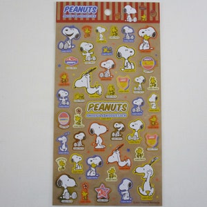 Peanuts Snoopy Dog Sticker Sheet Planner Journal Agenda Paper Craft ...