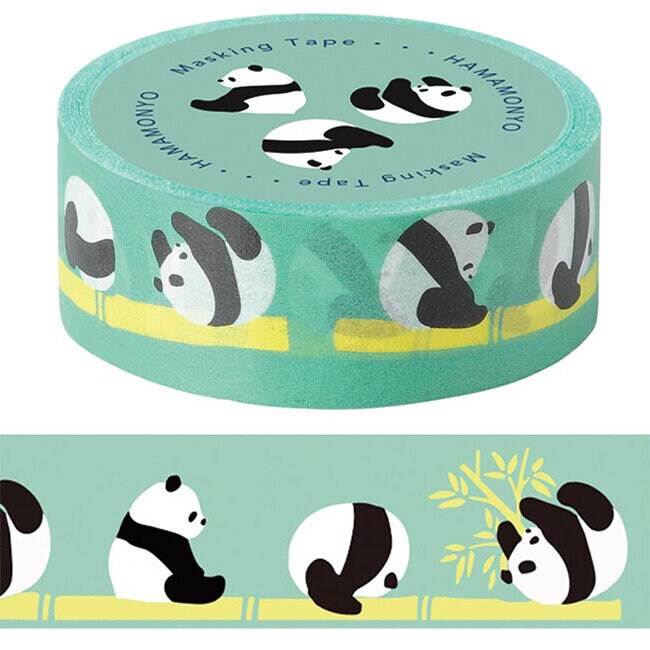 Playful Panda Bamboo Hungry Bear Tape Deco Masking Stationery Planner ...