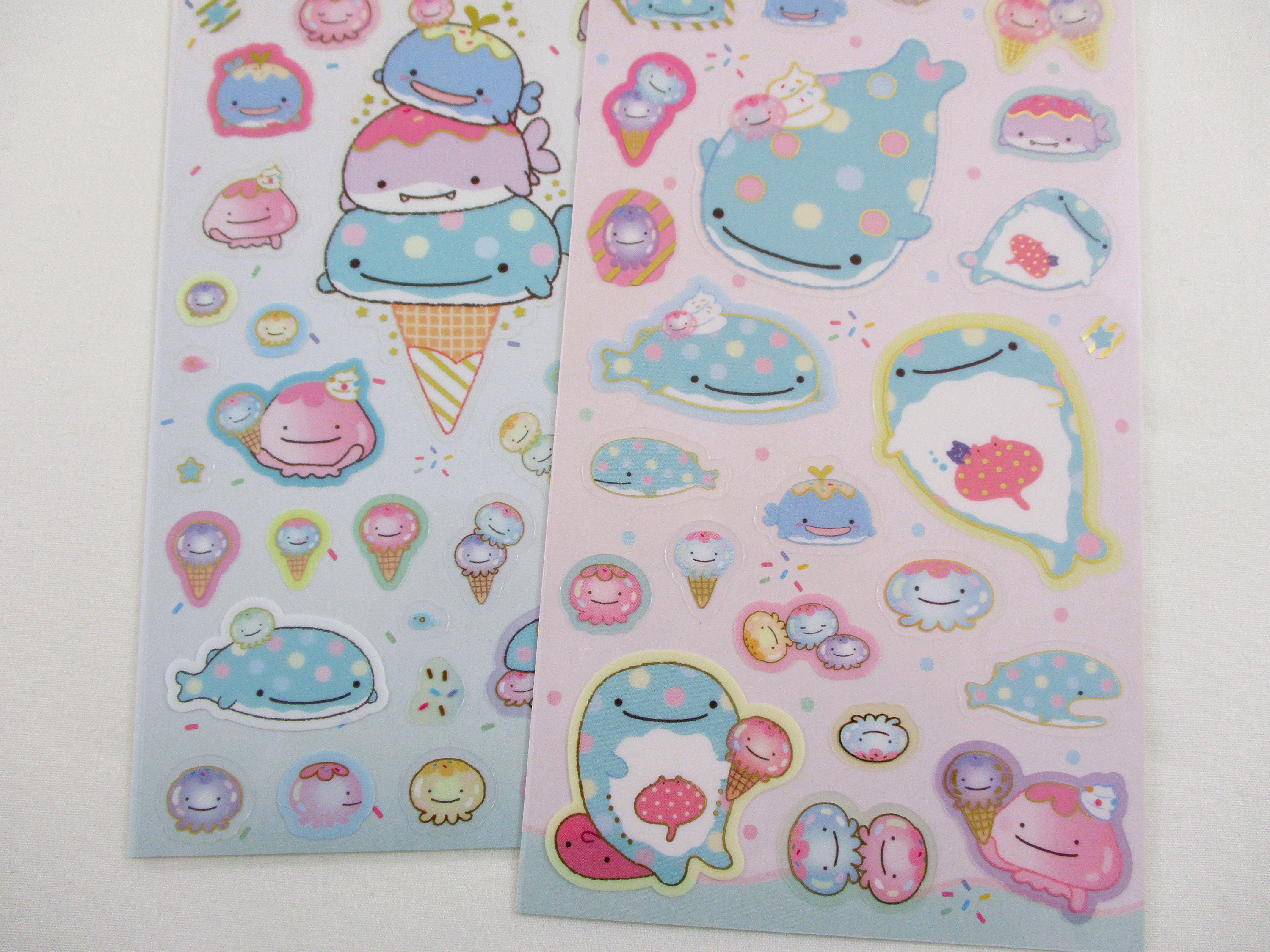 San-x Jinbesan Whale Ocean Fish Sea Summer Vacation Sticker Planner ...
