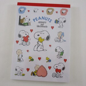Peanut Snoopy 4 X 6 Inch Notepad Memo Pad Writing Paper - Etsy
