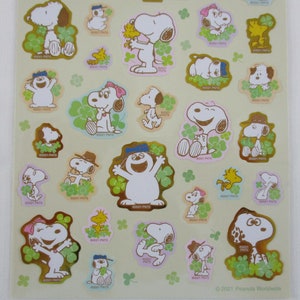 Peanuts Snoopy Dog Sticker Sheet Planner Journal Agenda Paper Craft ...
