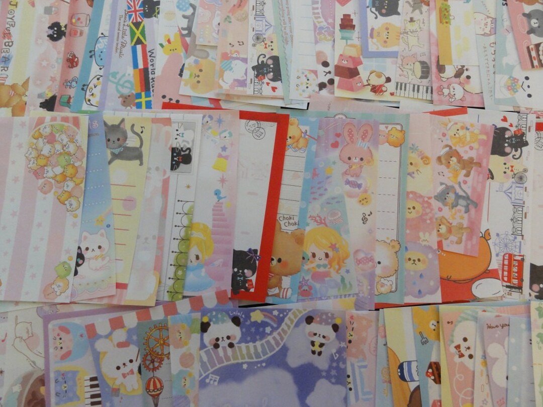 Surprise Gift Bag: 200 Pcs Variety Mini MEMO Cute Note Paper Stationery ...